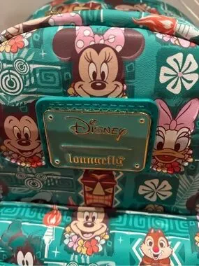 Loungefly | Bags | New Loungefly Disney Mickey Friends Tiki Aop Mini ...